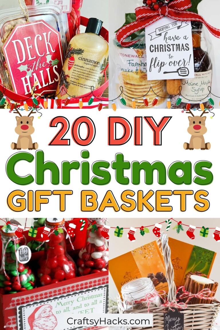 20 DIY Christmas Gift Baskets They Will Love - Craftsy Hacks