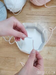 DIY Woven Bowl Out of Paper Plate - Craftsy Hacks