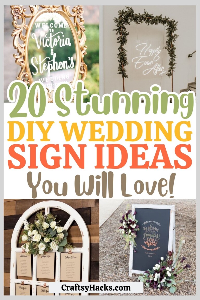 20 Creative DIY Wedding Sign Ideas - Craftsy Hacks