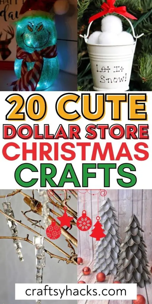 20 Cute Dollar Store Christmas Crafts - Craftsy Hacks