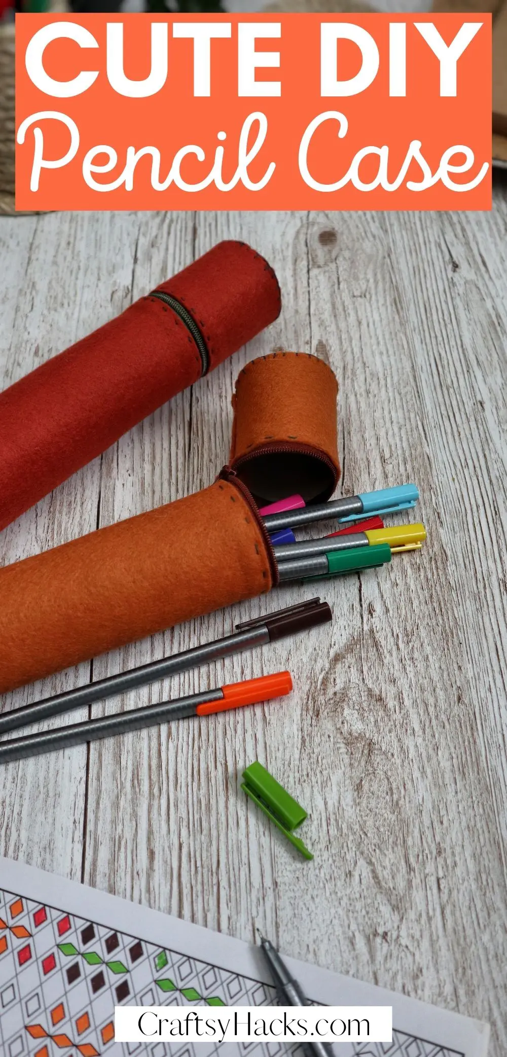 DIY Pencil Case Out of Toilet Rolls - Craftsy Hacks