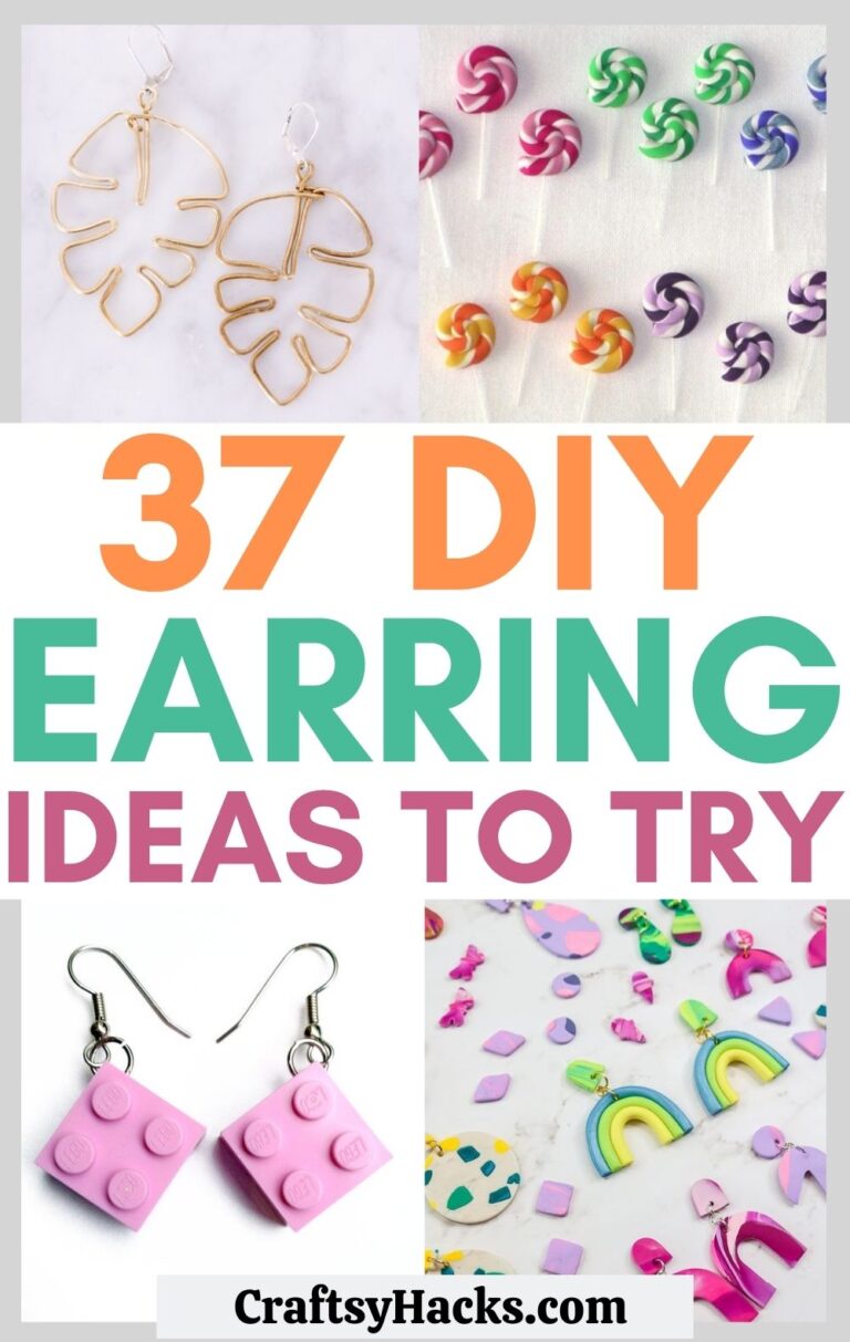 37 DIY Earring Ideas You Can Make on the Budget - Craftsy Hacks