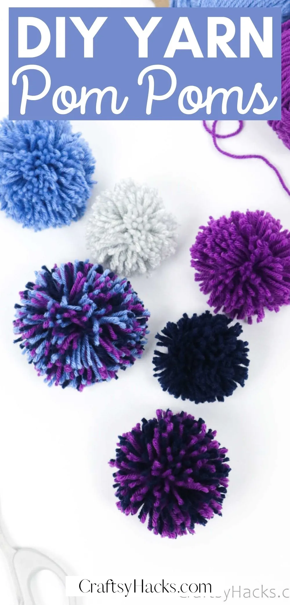 How to Make Yarn Pom Poms (Step-by-Step) - Craftsy Hacks