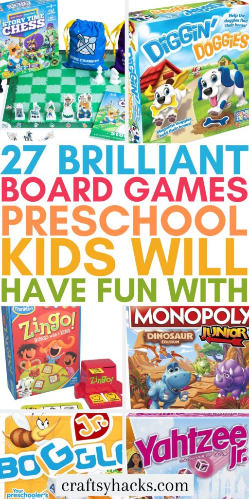 27 Best Board Games for Preschoolers - Craftsy Hacks