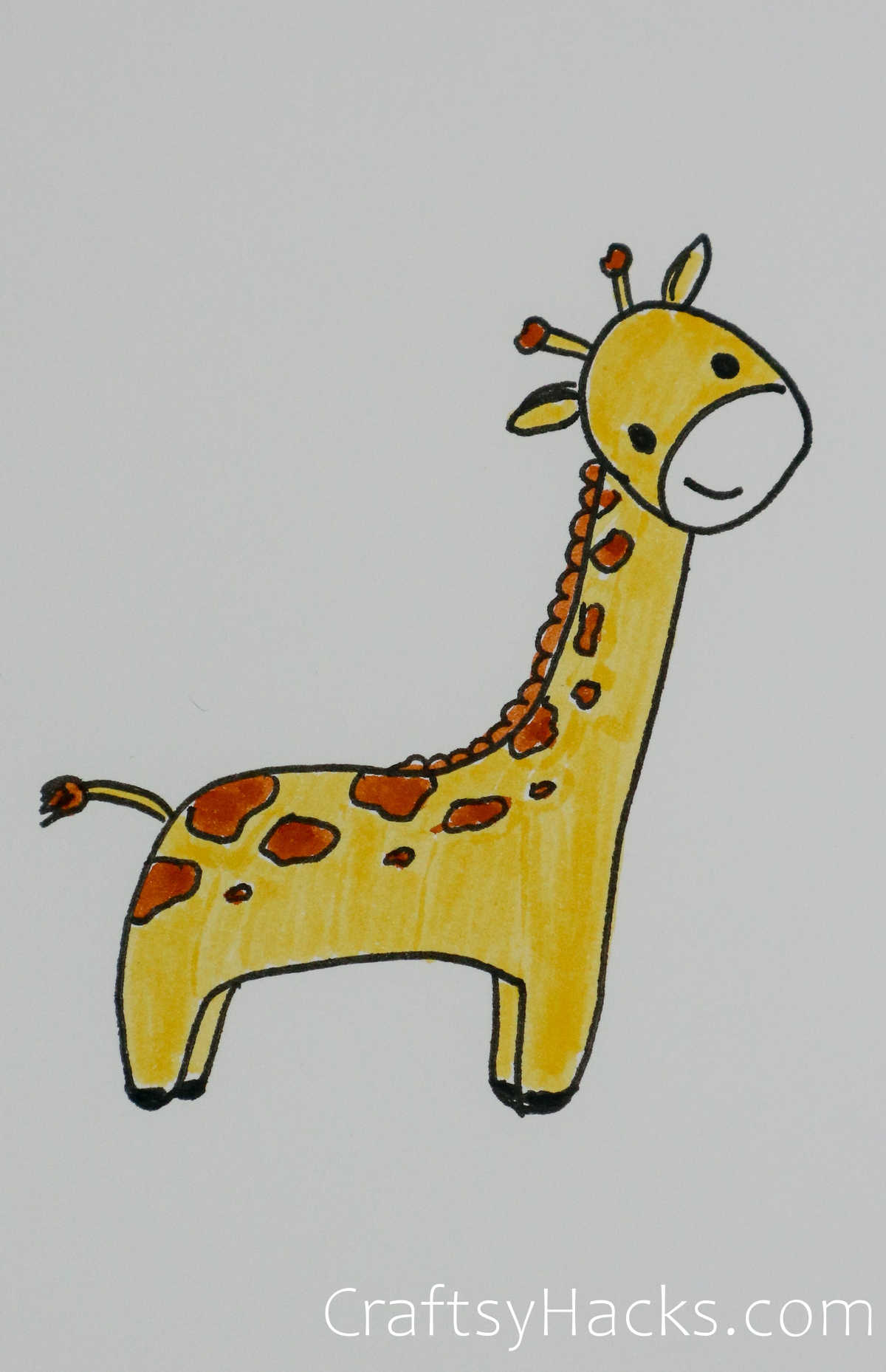 Easy Animal Drawings In Pencil For Kids How To Draw A Cute Cartoon