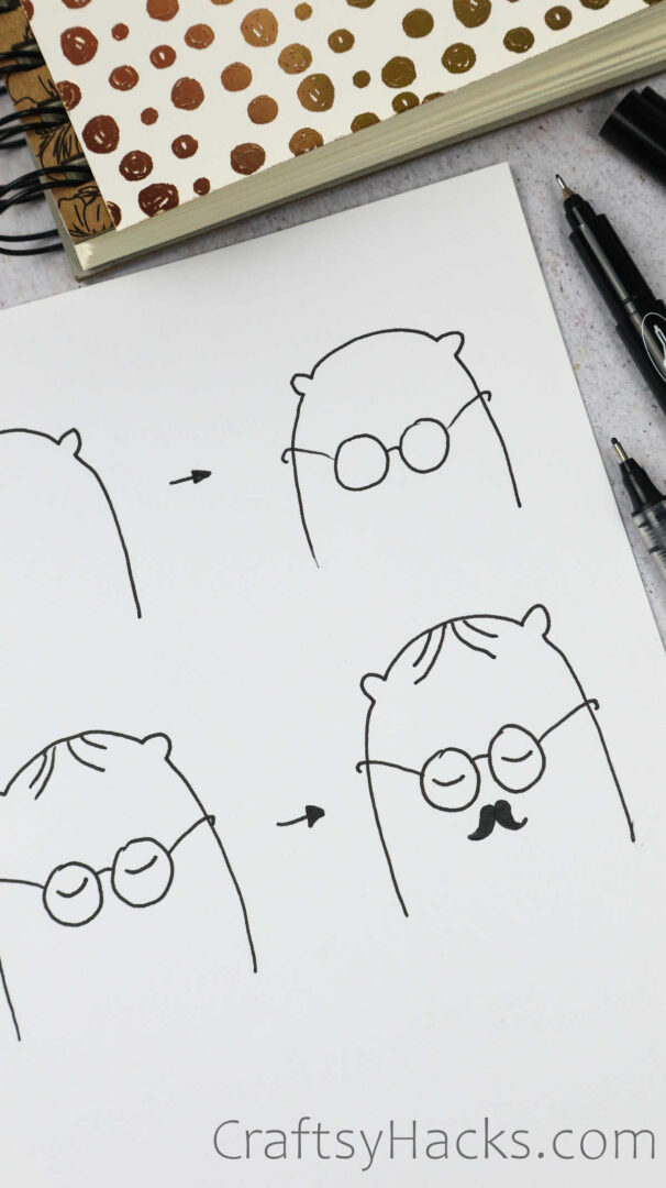 23 Easy Doodle Face Ideas - Craftsy Hacks