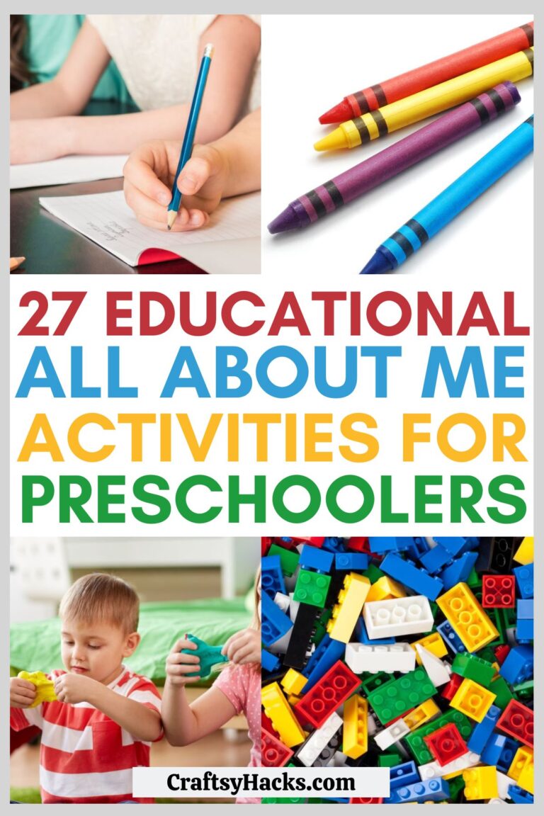 27 All About Me Activities for Preschoolers Lesson Plans