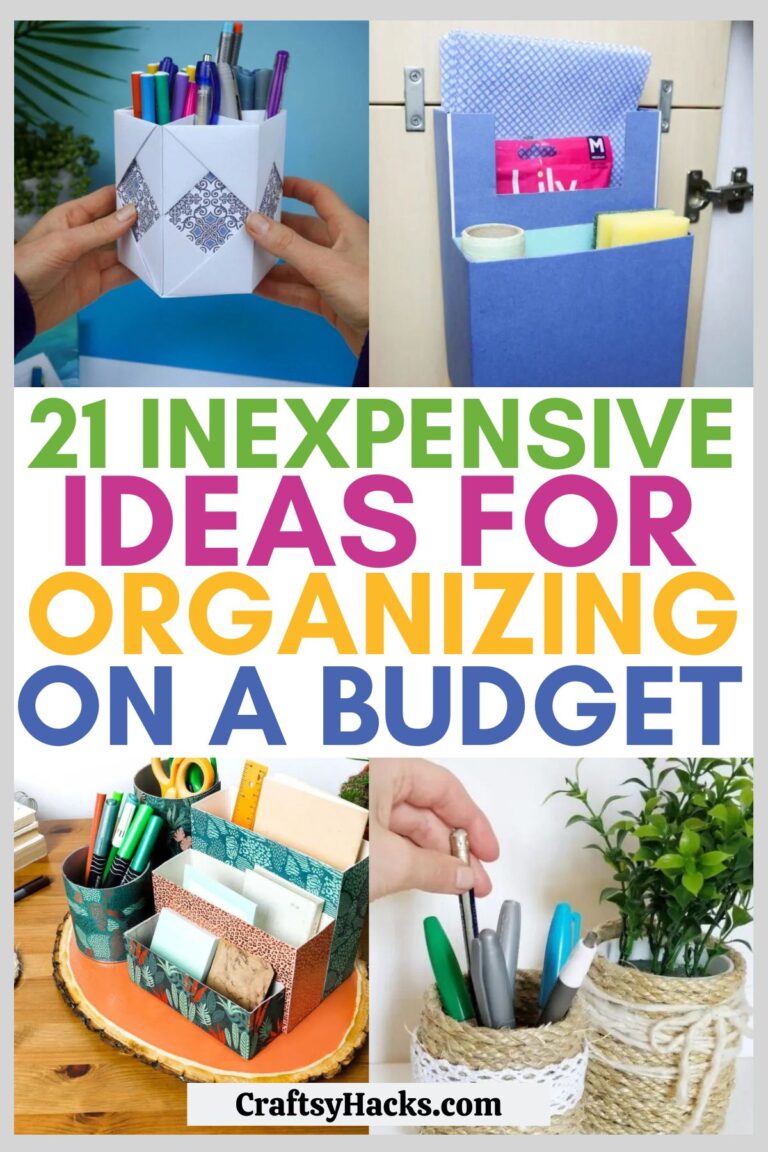 21 Super Cheap Organizing Ideas - Craftsy Hacks