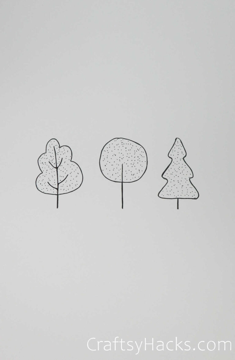 21 Easy Tree Drawing Ideas - Craftsy Hacks