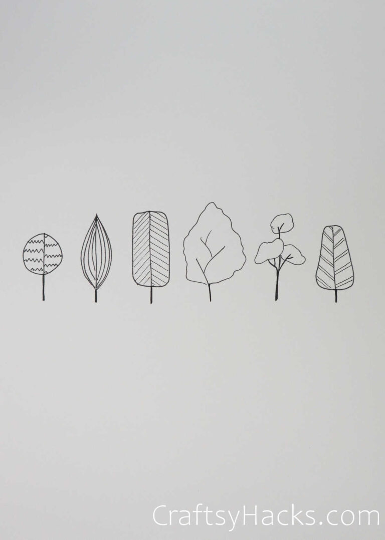 21 Easy Tree Drawing Ideas - Craftsy Hacks