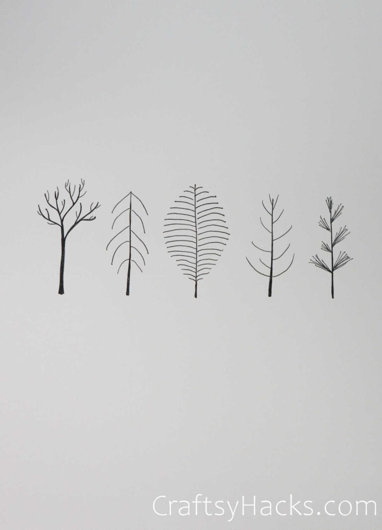 21 Easy Tree Drawing Ideas - Craftsy Hacks