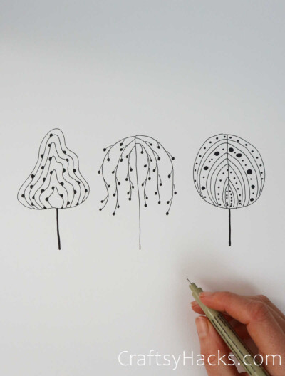 21 Easy Tree Drawing Ideas - Craftsy Hacks