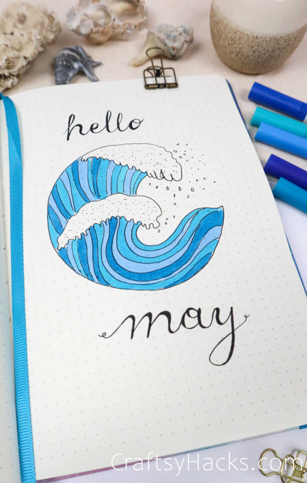 25 Best Ocean Doodles for Bullet Journal - Craftsy Hacks