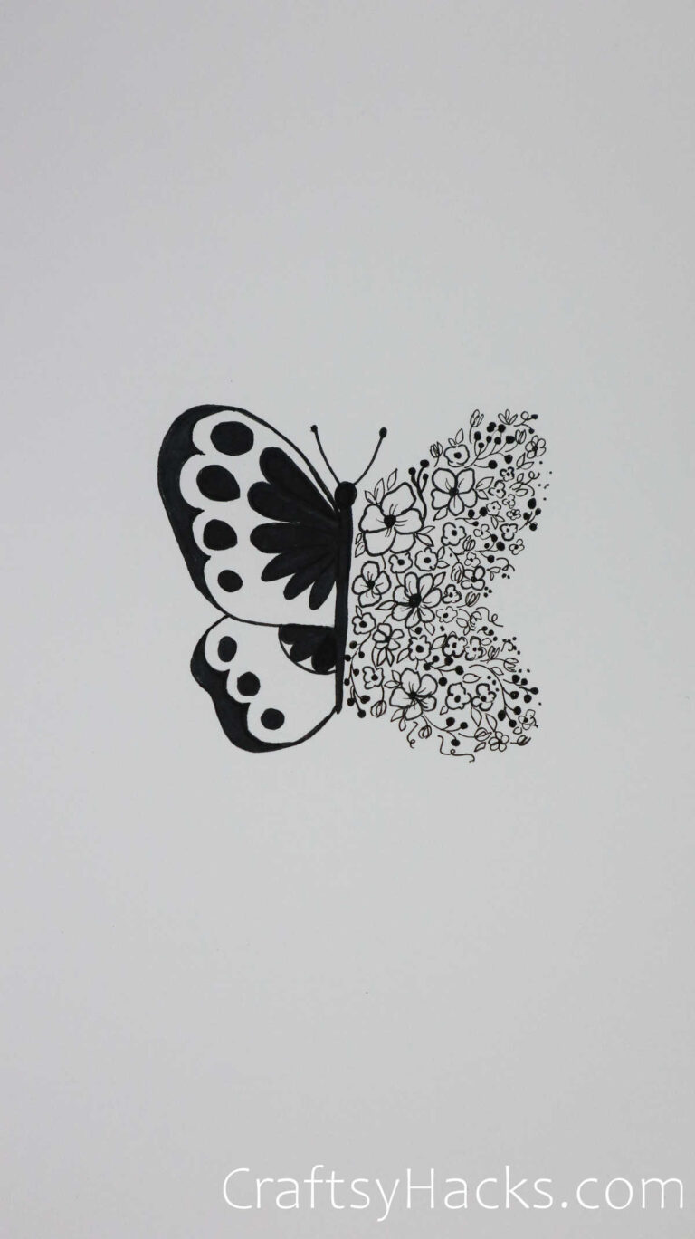 21 Butterfly Drawing Ideas - Craftsy Hacks