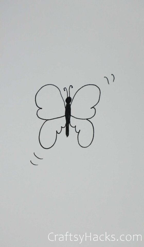 21 Butterfly Drawing Ideas - Craftsy Hacks
