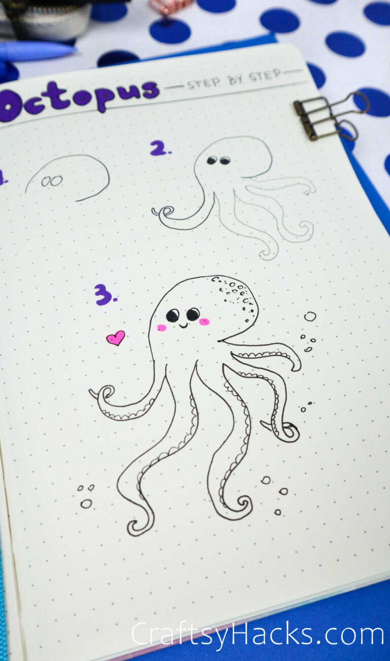 25 Best Ocean Doodles for Bullet Journal - Craftsy Hacks