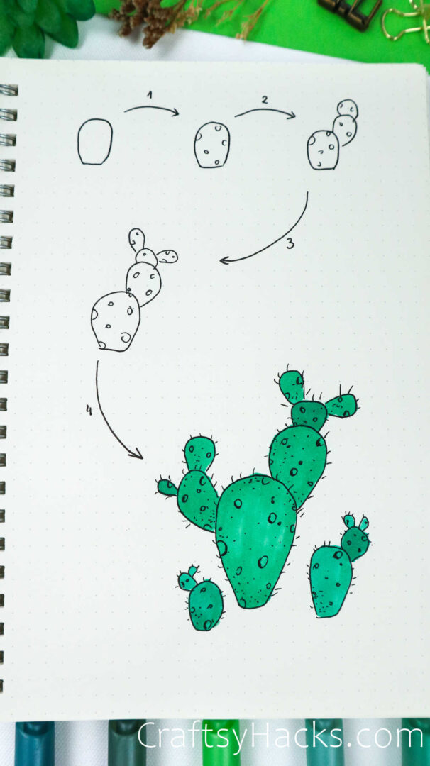 25 Succulent and Cactus Doodle Ideas for Bullet Journals - Craftsy Hacks