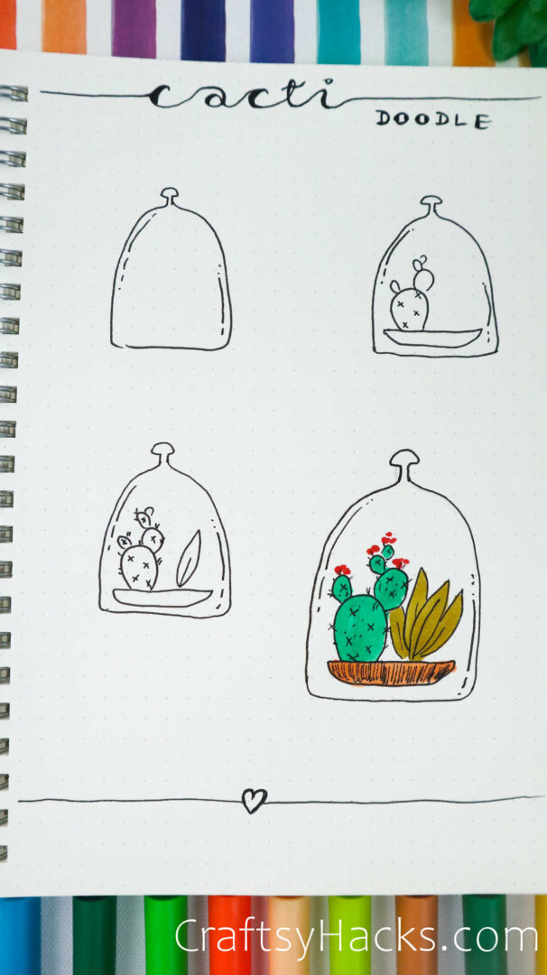 25 Succulent and Cactus Doodle Ideas for Bullet Journals - Craftsy Hacks