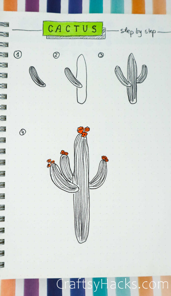 25 Succulent and Cactus Doodle Ideas for Bullet Journals - Craftsy Hacks