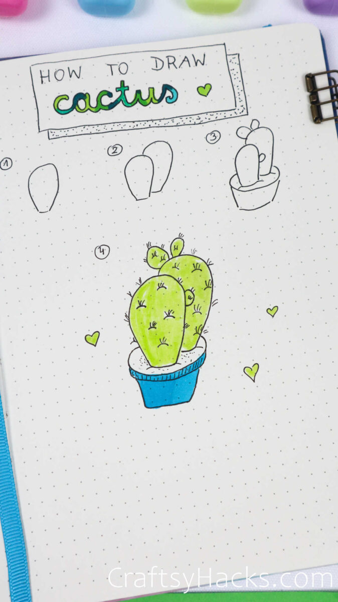 25 Succulent and Cactus Doodle Ideas for Bullet Journals - Craftsy Hacks