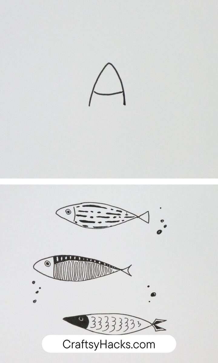 21 Easy Fish Drawing Ideas - Craftsy Hacks
