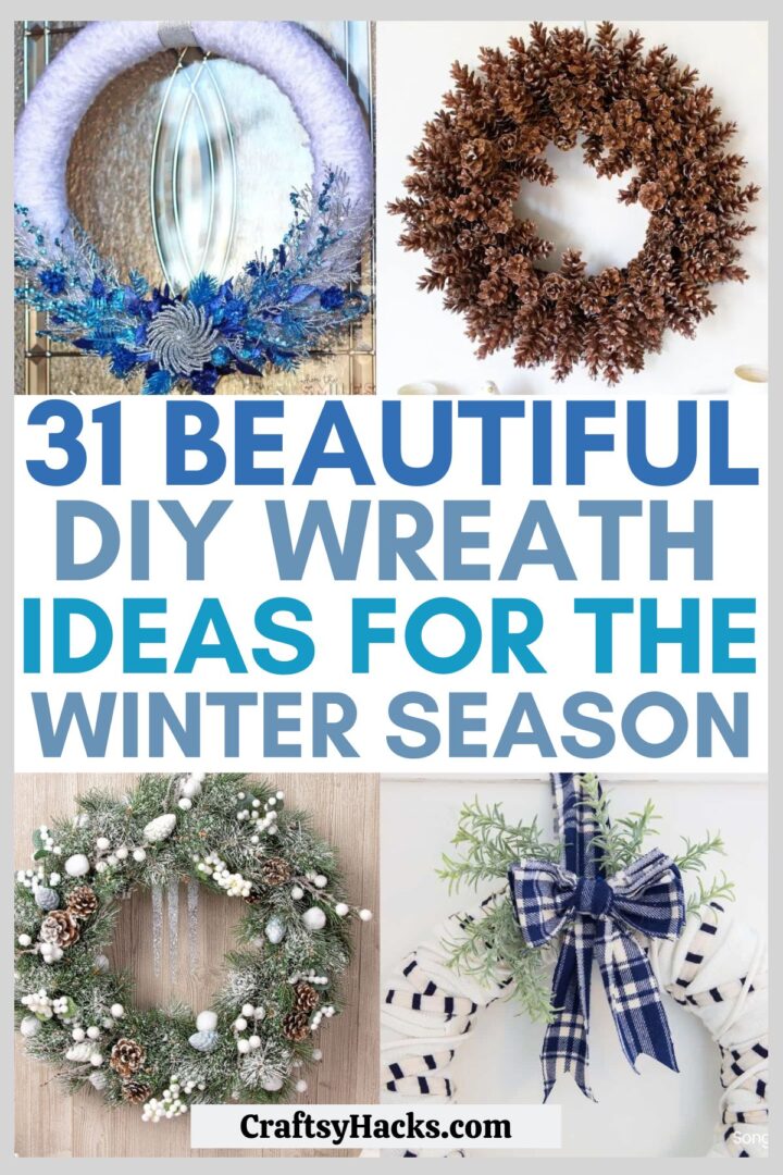 31 Winter Wreath Ideas - Craftsy Hacks