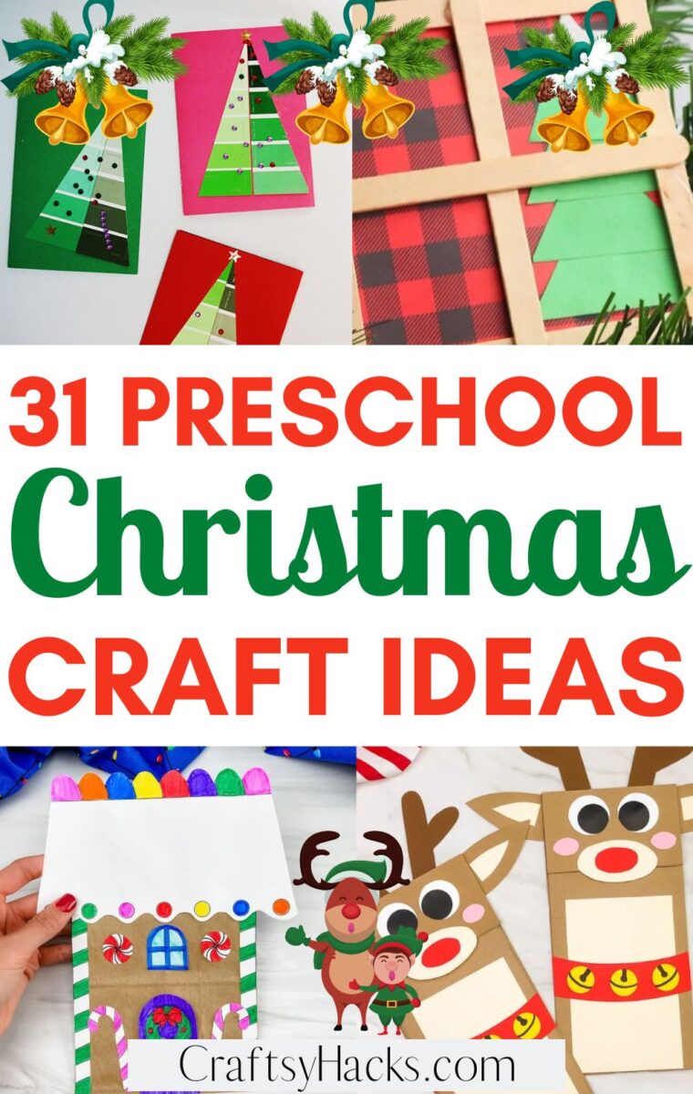31 Christmas Crafts for Preschool - Craftsy Hacks