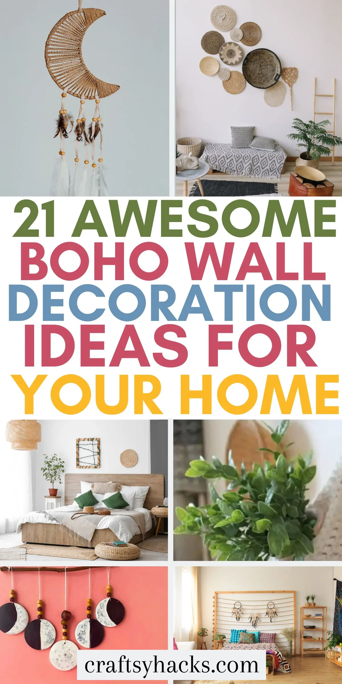 21 Most Inspiring Boho Wall Decor Ideas - Craftsy Hacks