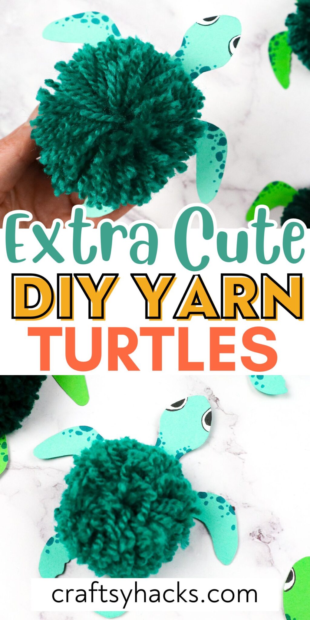 Yarn Turtle Craft - Craftsy Hacks