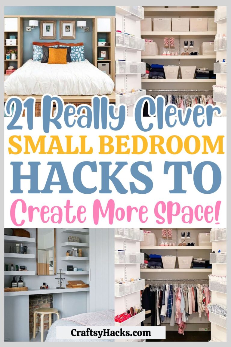 21 Genius Hacks For Small Bedrooms Craftsy Hacks