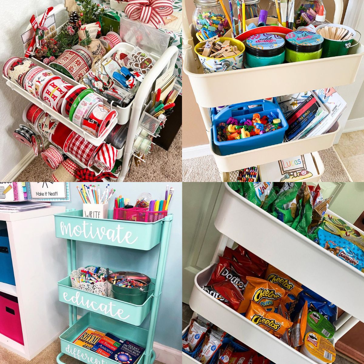 31 Awesome IKEA Cart Hacks to Organize Your Home - Craftsy Hacks