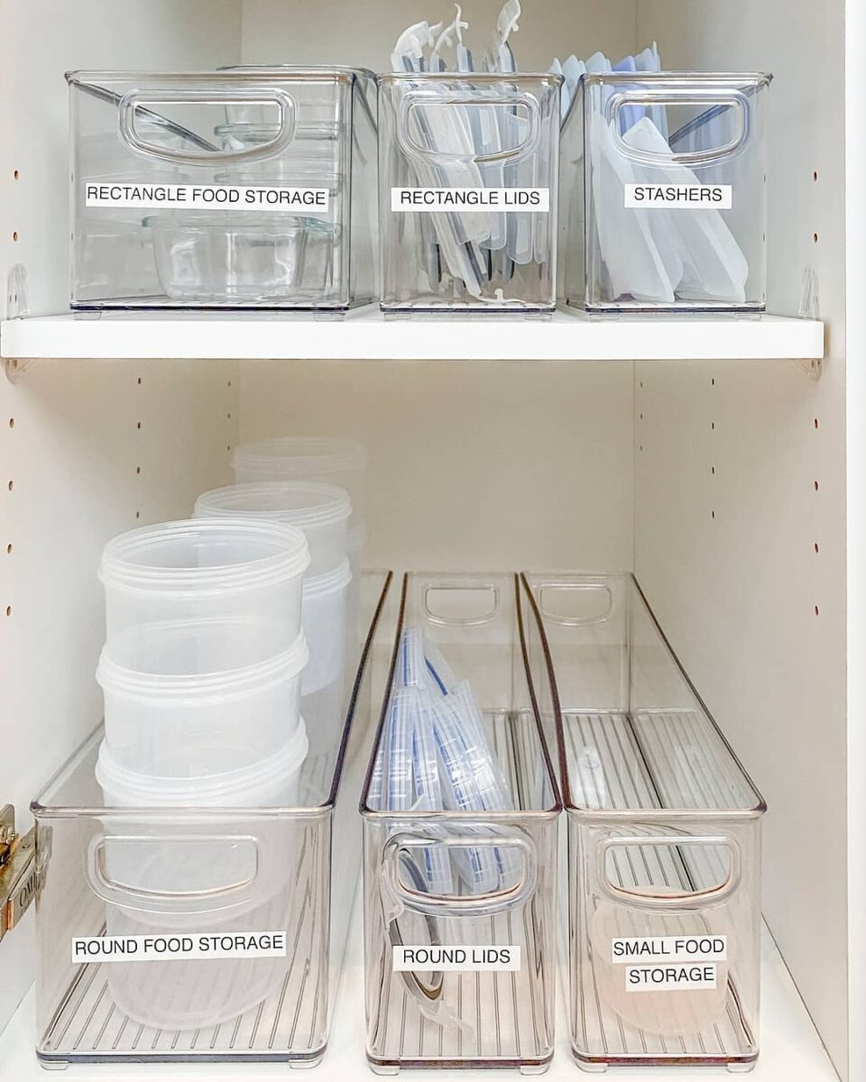 13 Ways to Organize Kitchen Food Containers - Craftsy Hacks