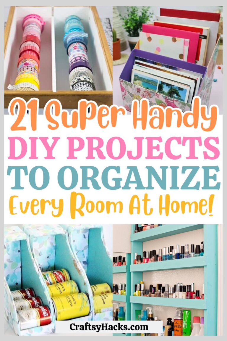 21 Stylish DIY Projects to Organize Your Home - Craftsy Hacks