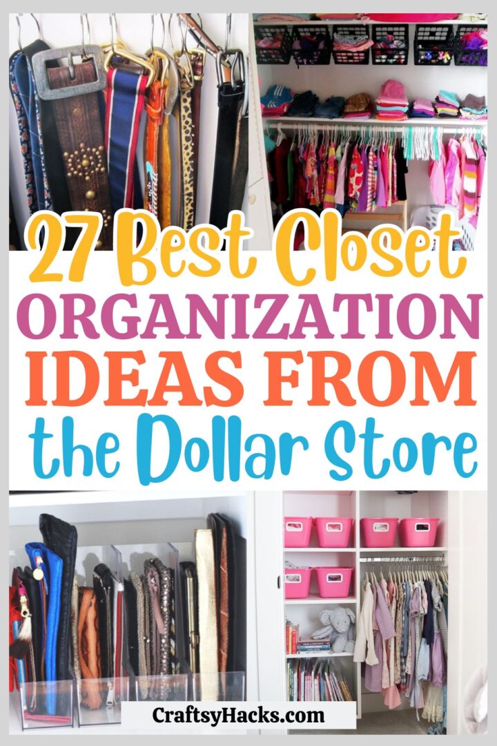 27 Dollar Store Closet Organizing Ideas - Craftsy Hacks