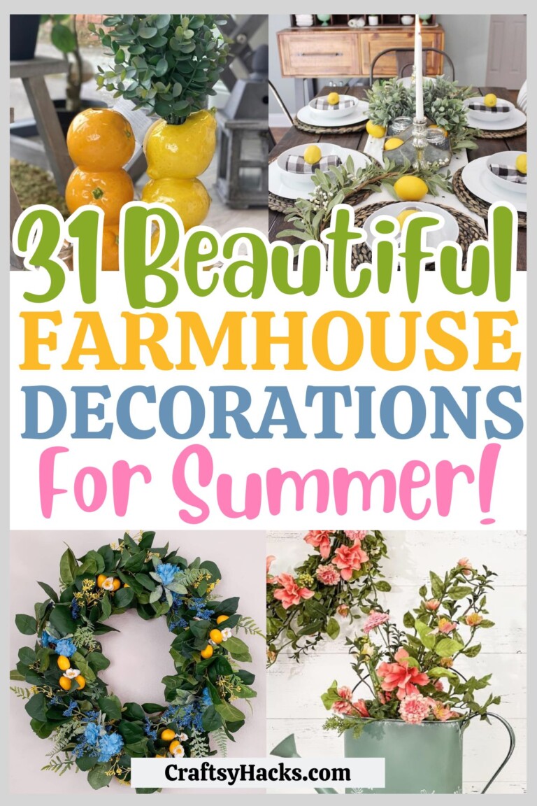 31 The Most Stunning Summer Farmhouse Decor Ideas - Craftsy Hacks