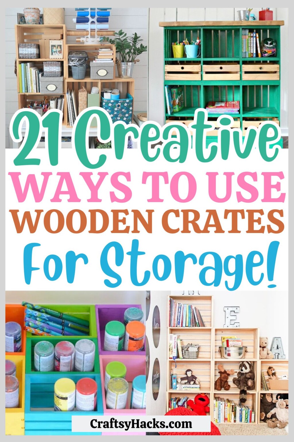 21 Creative Ways to Use Wooden Crates for Storage - Craftsy Hacks