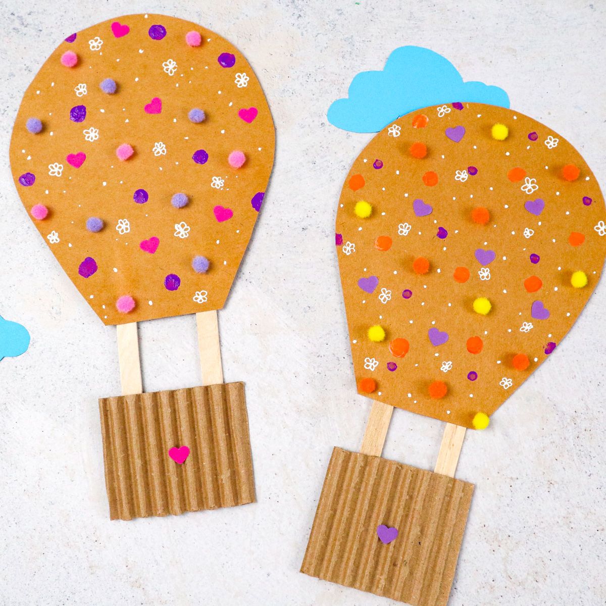 Hot Air Balloon Preschool Craft How To Draw A Hot Air Balloon: