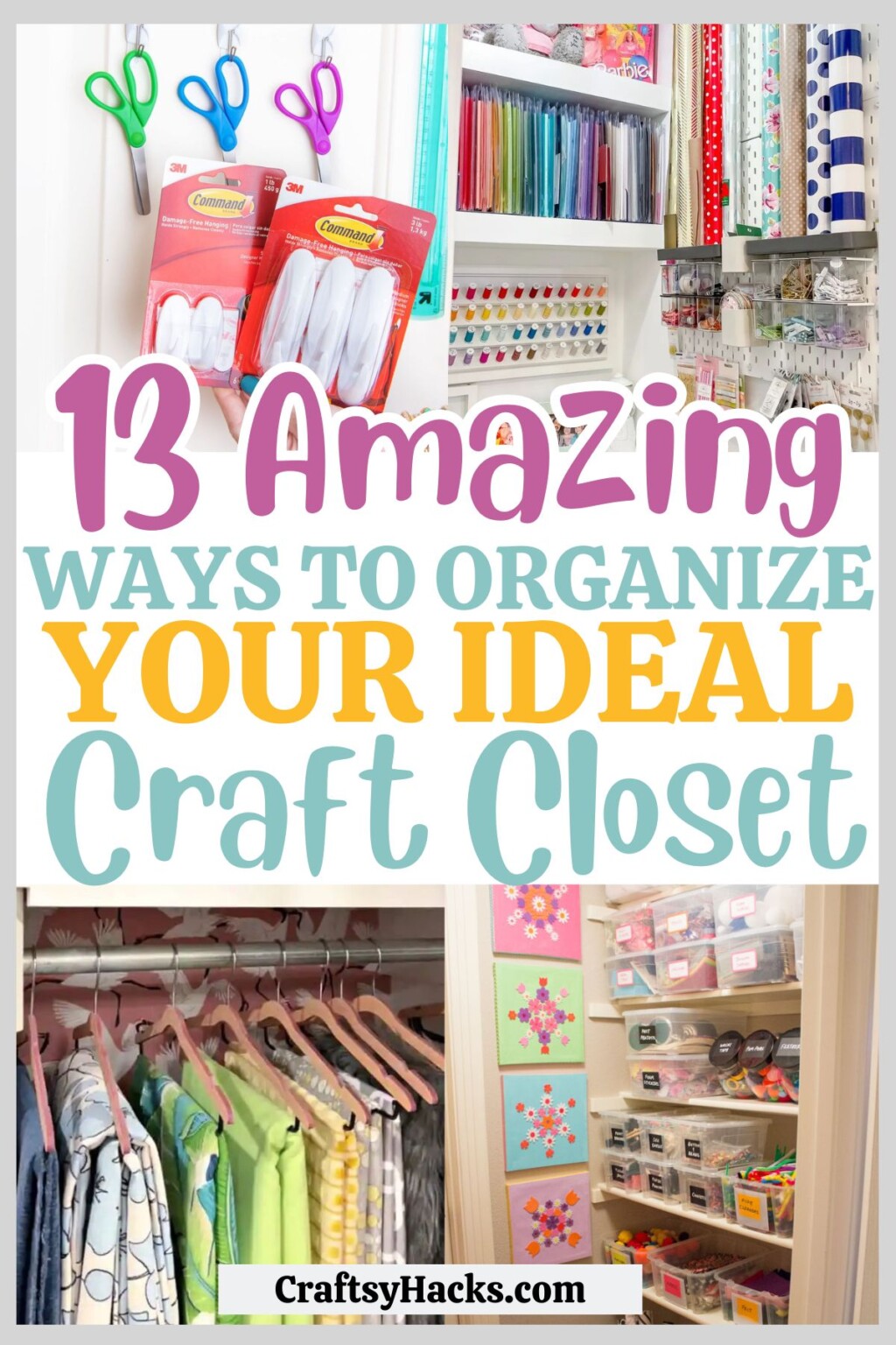 13 Genius Ways to Organize a Craft Closet - Craftsy Hacks