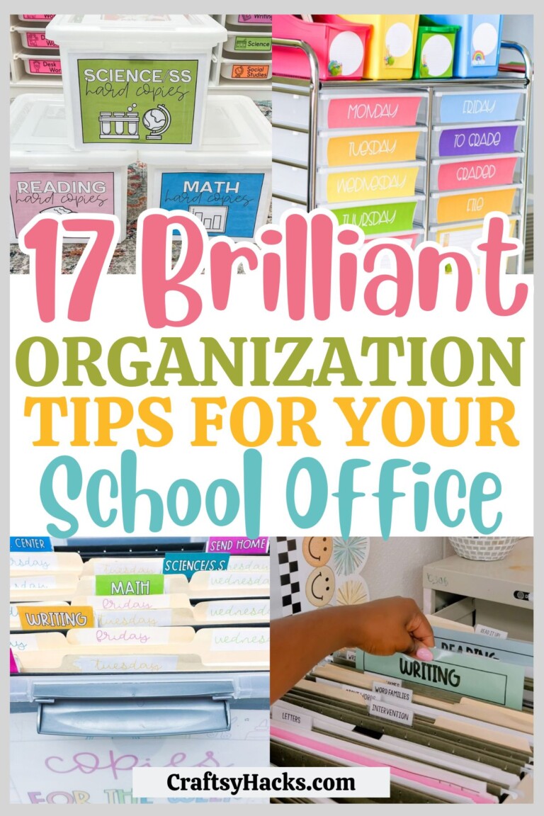 17 Clever School Office Organization Ideas - Craftsy Hacks