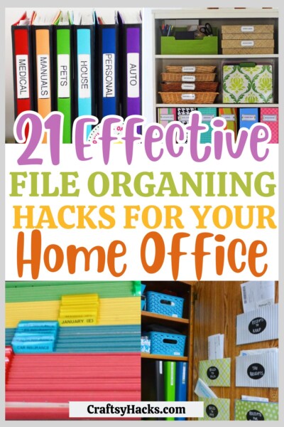 21 Efficient Home File Organization Ideas - Craftsy Hacks
