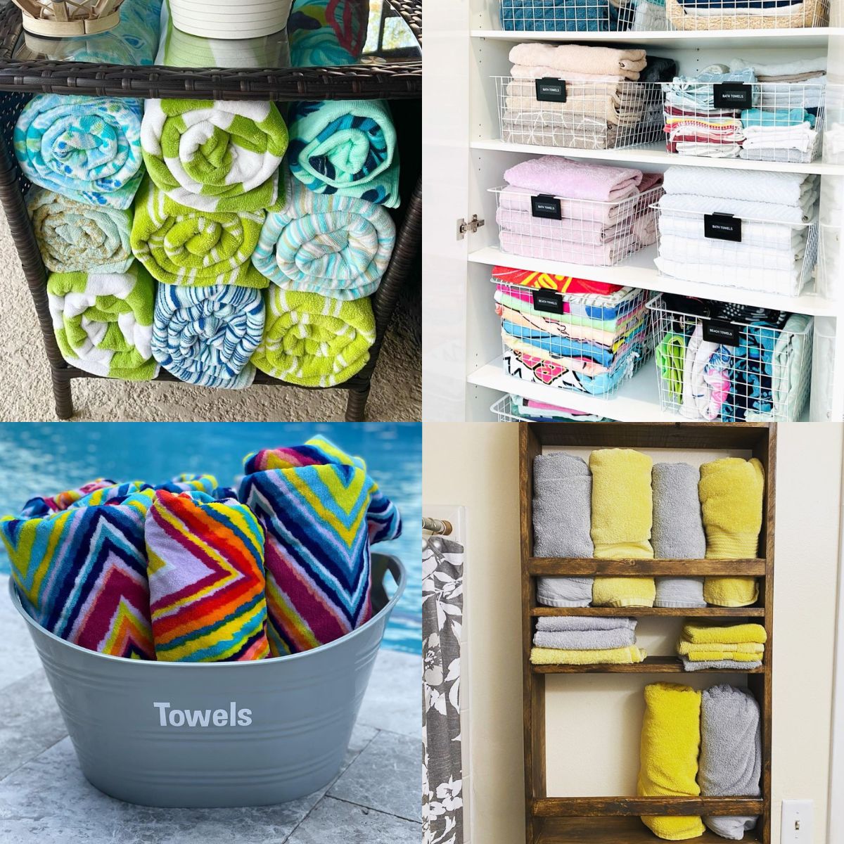 23 Super Clever Ways to Organize Towels - Craftsy Hacks