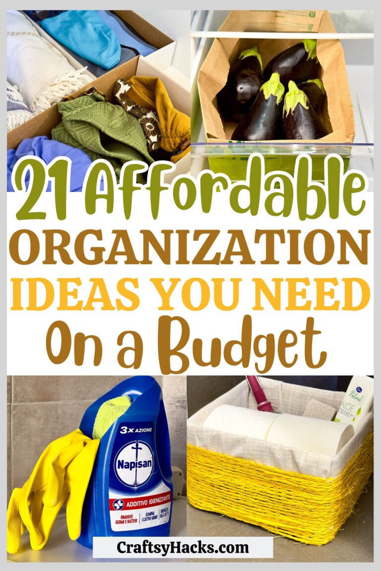 21 Ways to Organize on a Budget - Craftsy Hacks