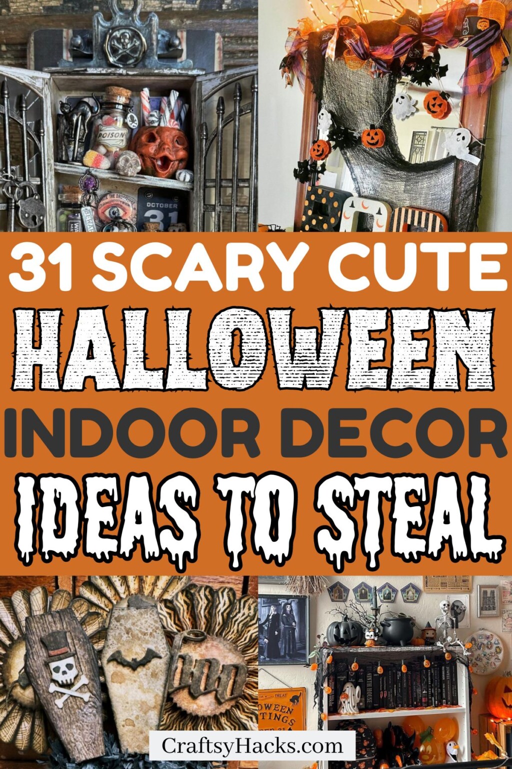 31 Scary Halloween Indoor Decorating Ideas - Craftsy Hacks