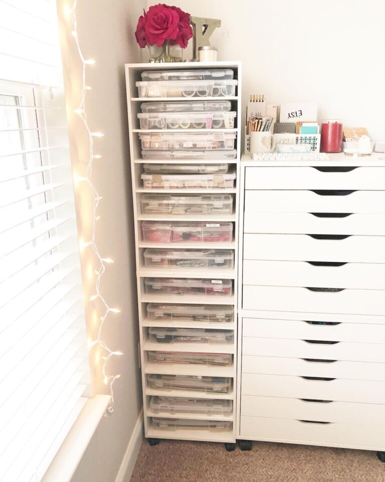 21 Small Craft Room Organization Ideas - Craftsy Hacks