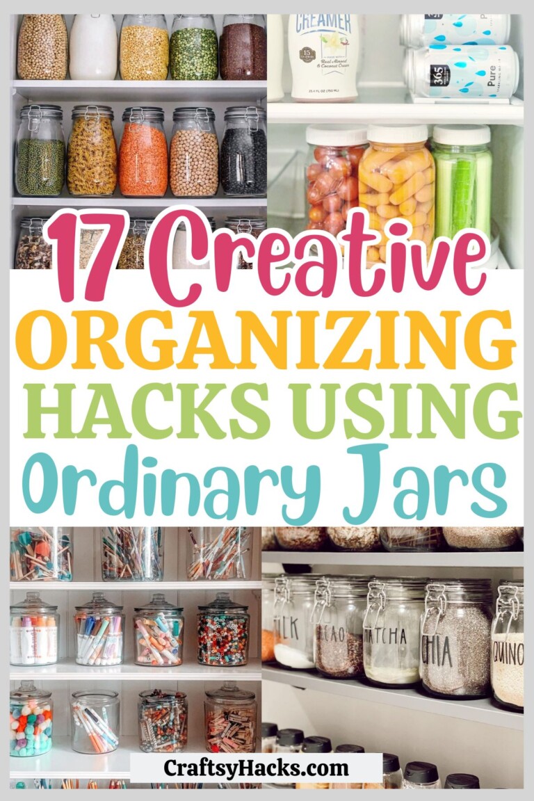 17 Clever Ways to Organize with Ordinary Jars - Craftsy Hacks
