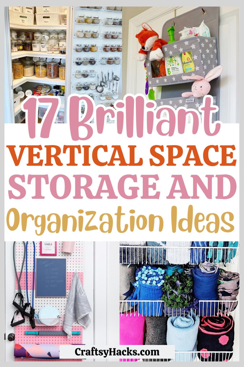 17 Cute Hanging Organizer Ideas to Use Vertical Space - Craftsy Hacks