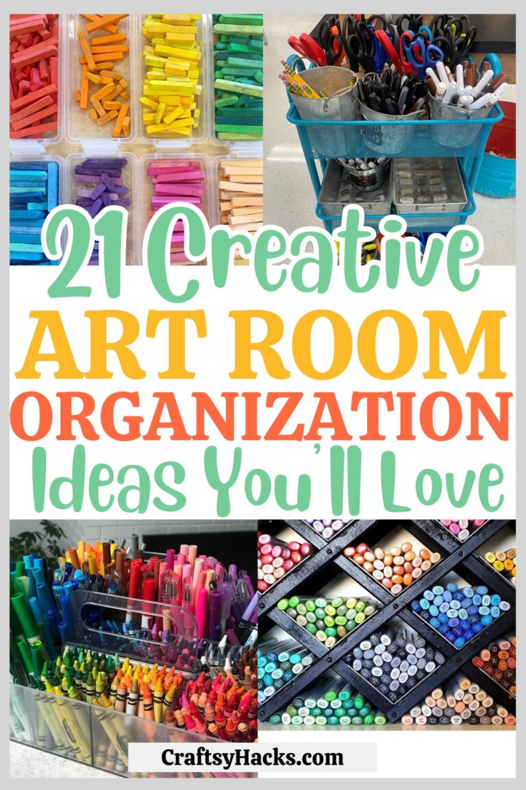 21 Ingenious Art Room Organization Ideas - Craftsy Hacks