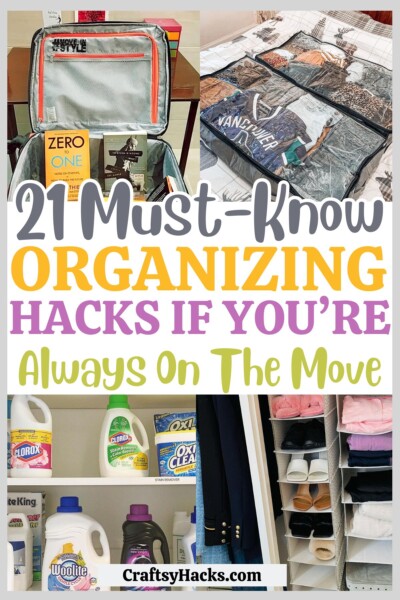 21 Organizing Ideas for Those Who Always Move - Craftsy Hacks