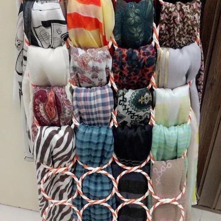 17 Super Simple Ways to Organize Scarves - Craftsy Hacks