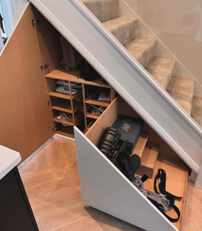 23 Under-Stairs Storage Ideas to Use Every Inch of Space - Craftsy Hacks